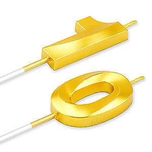 10 Birthday Candle, Birthday Candles Numbers, Gold Birthday Candles, Number Candles, Happy Birthday Candles for Cake, Number Birthday Candles, Ten 10th 10 Birthday Decorations for Girls Boys