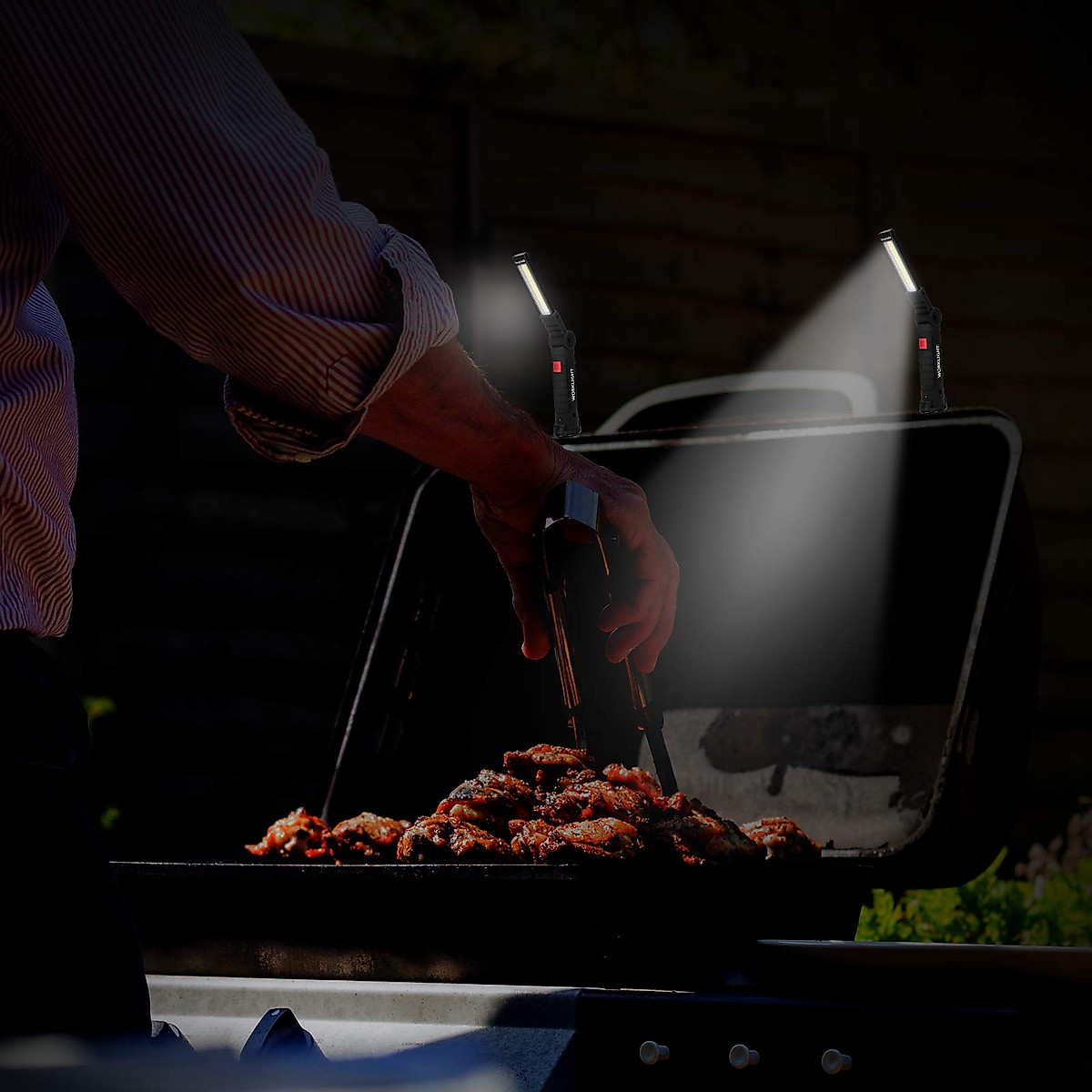 Lmaytech Tool Gifts for Men 2Pack Rechargeable LED Work Lights with Magnetic Base, 360° Rotation,Versatile Lighting for Repairs, Outdoors,Christmas Gifts,Stocking Stuffers Mens Gifts