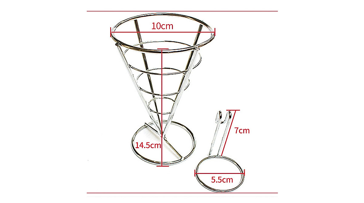 Stylish French Fry Stand Set - BESTonZON Cone Holder