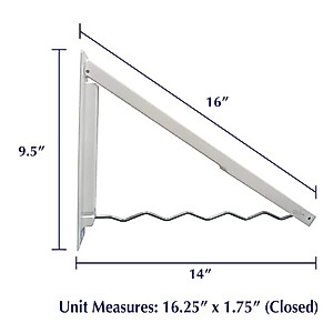 Wave Rack Closet Organizer Folding Hanger Rack, Wall-Mounted