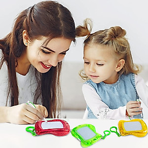 YouCute 8 Mini Magnetic Drawing Board with Metal Keychain Party Favors for Kids Goodie Bag Stuffers Birthday Party Bag for Boys Girls