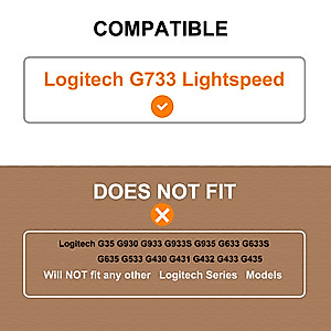 G733 Earpads - defean Replacement Ear Cushion Cover Compatible with Logitech G733 G 733 Lightspeed Wireless Gaming Headset,Ear Pads with Durable Mesh Fabric, Comfort Noise Isolation Foam (Purple)