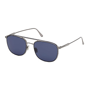 Tom Ford JAKE FT 0827 Light Ruthenium/Blue 56/20/145 men Sunglasses