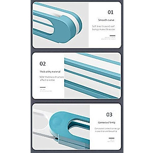 ALINZO Foldable Shoes Rack Towel Rack Bathroom Wall Mounted Shoe Storage Rack No Punching Space-Saving Design, Easy to Assemble