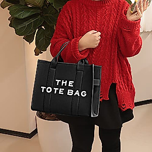 The Tote Bag for Women,PU Leather Tote Bags with zipper, Fashion Handbags/Shoulder Bag/Satchel