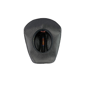 Western Hat! Black Wrangler Shantung Panama Traditional Western Hat (Large)