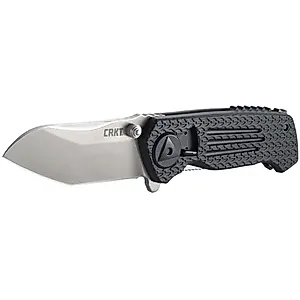 CRKT Prequel EDC Folding Pocket Knife: Take Apart Field Strip, Modified Tanto Blade, Flipper Open, Liner Lock, Nylon Handle, Deep Carry Pocket Clip 2420