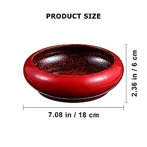 Funny Flower Pots Succulent Planters 1PC Retro Large Round Succulent Planter Pots Hydroponic Ceramic Vessel with Hole Bonsai Planter Bowl Plant Container Succulent Planter Bonsai Planter