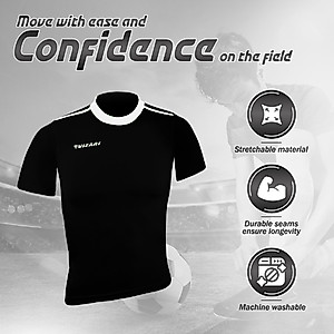 Vizari Velez Jersey, Black, Adult X-Large