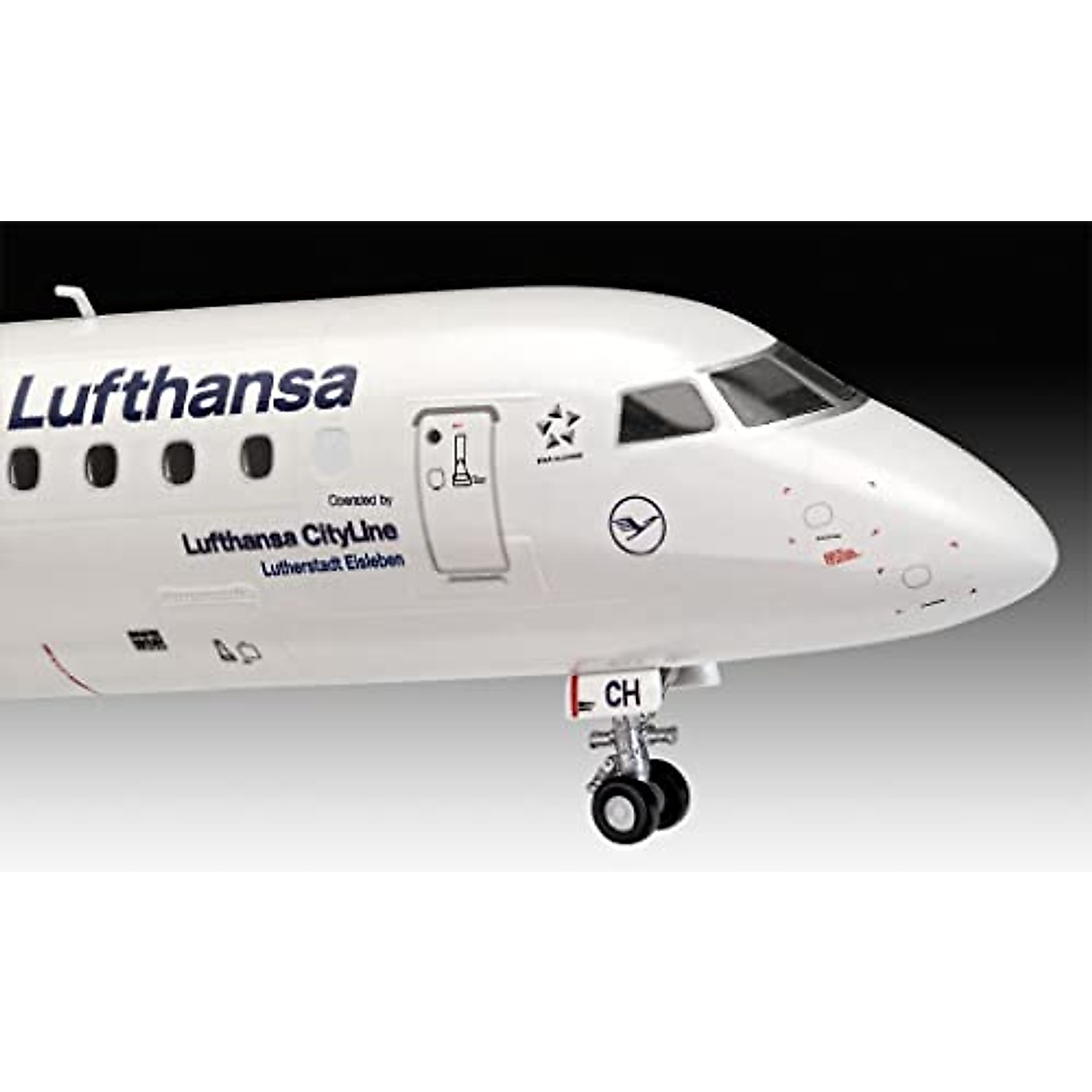 Revell 03883 1:144 Embraer 190 Lufthansa New Livery Plastic Model Kit, Multicolour (Revell 03883 3883)