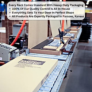 Woodhaven 3 Foot Black Firewood Rack With Cover - Metal Log Holder - Made In USA - Strong Powder Coat Finish - Easy Slide Together Assembly - No Hardware Needed