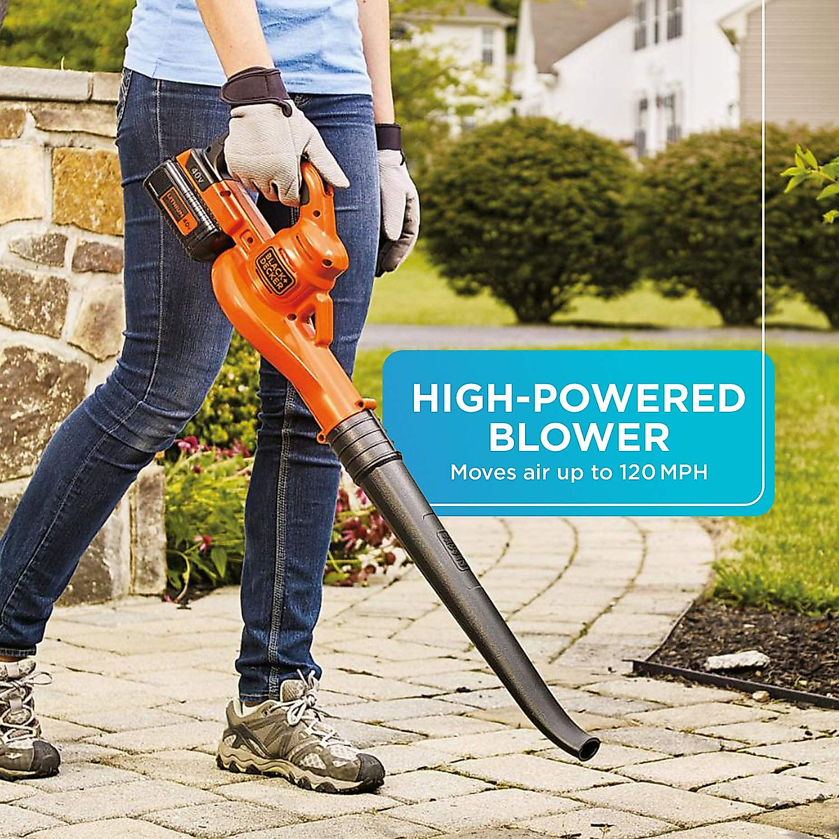 BLACK+DECKER 40V MAX* String Trimmer / Edger and Sweeper Combo (LCC140)