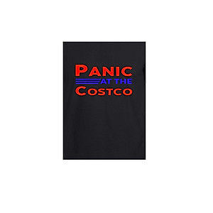 ALLNTRENDS Men's T Shirt Panic At The Costco Funny Toilet Paper Tee Germs Tshirt (M, White)