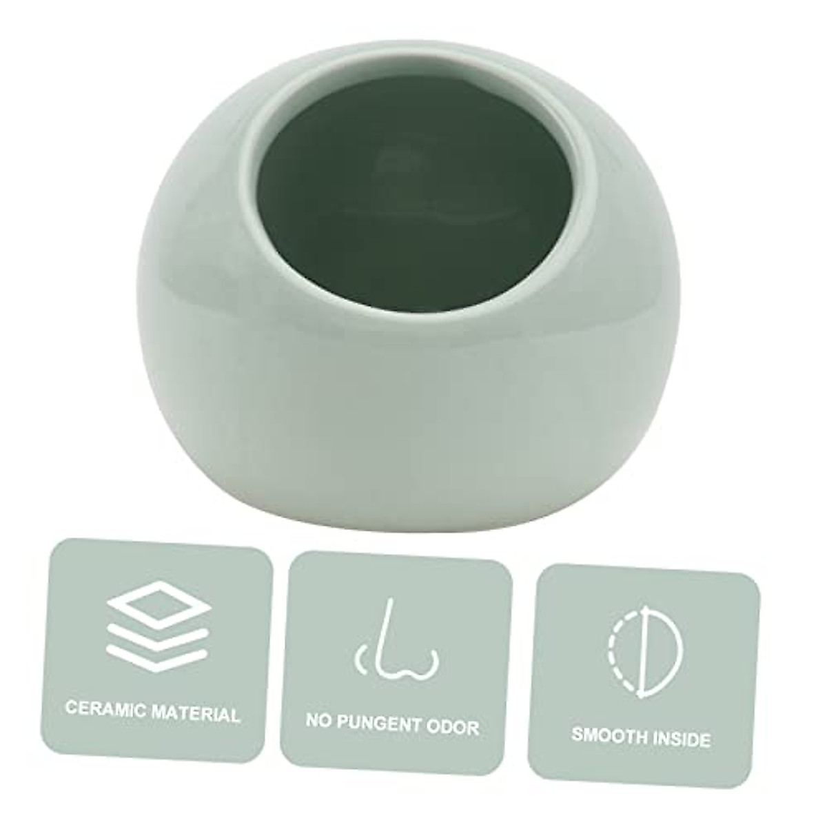 OATIPHO 1pc Hamster Igloo Outdoor Enclosure Outdoor Fencing Rat Cage Accessories Small Hamster Hideout Chinchilla Cave Small Animal Ceramic Critter Pet Habitat Durable Pet Bed Pet Supply