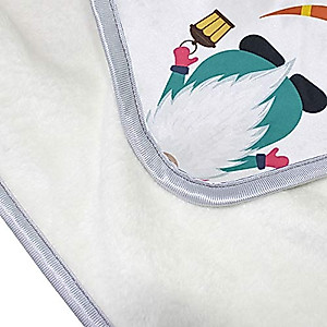 Throw Blanket Christmas Xmas Funny Gnomes Soft Blanket for Bed Couch Sofa Lightweight Travell Camping, 50 x 60 Inch