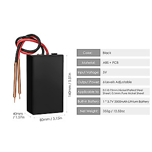 Weytoll Portable Spot Welder with Welding Pens 6 Gears Adjustable 5000mAh Rechargeable Mini Spot Welding Machine Small Handheld Lithium Battery Welder for Household Home DIY Repair