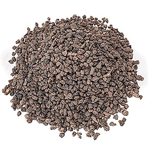 Skyflame 10LB Lava Rocks for Fire Pits, Fire Tables, Fireplaces, Garden Landscaping Decoration, Indoor and Outdoor Use, 1/10"-1/5" Natural Sizes, Black Earth