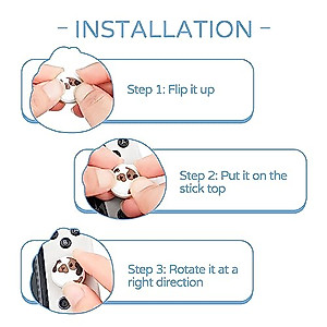 PAWSWORLD Cute Switch Thumb Grips Caps for Switch/Switch Lite/Switch OLED Rabbits Joystick Dust Jacket Silicone Joycon Grip Covers Anti-Scratch 4PCS Switch Button Caps - Fluffy Bunny