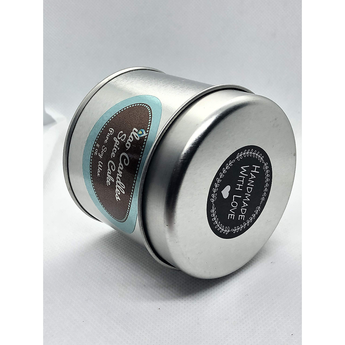 Spice Cake 8 oz Tin Jar Pure Soy Wax Candle Hand Poured in the USA