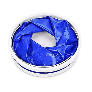 Dxyufazhe Oxford Waterproof Cloth Folding Bucket, Multifunctional Outdoor wash Tool, Great for Car Wash, Hike&Garden (9L, Blue)