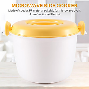 TAMOSH Portable Microwave Oven Rice Cooker Multifunctional Steamer 2800Ml Insulation Lunch Box Steaming Utensils for Microwave