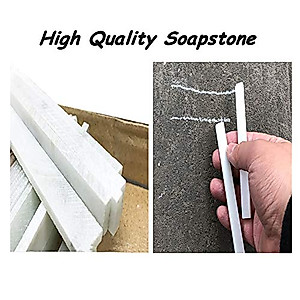 NA 27 Refills Flat Natural White Soapstone Mineral Thin Bulk Marker for Welders Textile Marking Tools, Each Perfect for Making Removable Markings on Steel Cast Iron Fabric