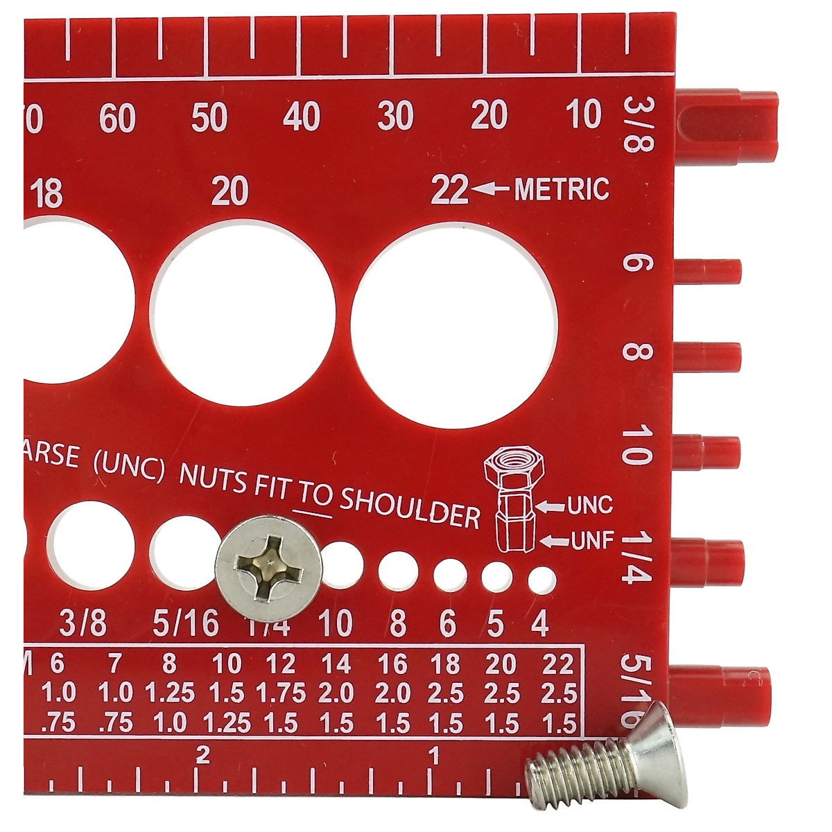 Stainless 1/4-20 x 5/8" (5/8" to 2-1/2" Lengths Available) Flat Head Machine Screws, Full Thread, Phillips Drive, Stainless Steel 18-8, Machine Thread (1/4-20 x 5/8")