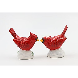 Cosmos Gifts Cardinal Couple Salt and Pepper Set, 2-7/8-Inch