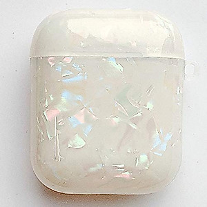 J.west 2019 Newest AirPods Case, Macaron Color Cute Sparkle Glitter Pretty Design Bling AirPods Soft TPU Protective Case Accessories Kit Compatiable with Apple AirPods 1st/2nd Charging Case Colorful