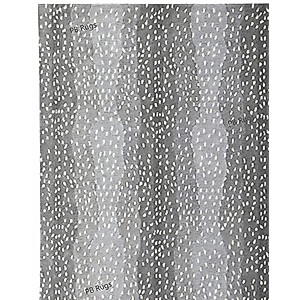 Antelope Cheetah Gray Contemporary Persian Oriental Woolen Area Rugs (6'x9')