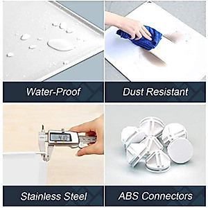 KOUSI Large Cube Storage - 14"x18" Depth Cube (20 Cubes) Organizer Shelves Clothes Dresser Closet Storage Organizer Cabinet Shelving Bookshelf Toy Organizer, White