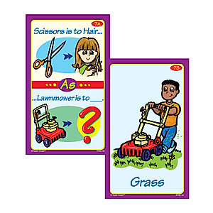 Super Duper Publications | Analogies Flash Cards | Opposites, Similarities, and Vocabulary Fun Deck | Educational Learning Materials for Children