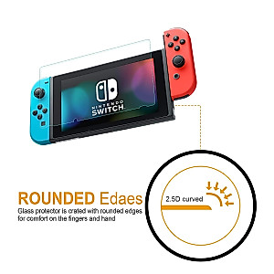 Supershieldz (2 Pack) Designed for Nintendo Switch Tempered Glass Screen Protector, Anti Scratch, Bubble Free