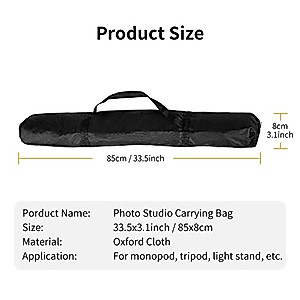 Meking 33 in Carrying Case Bag with Strap for Light Stand Tripod Monopod Photography Photo Studio