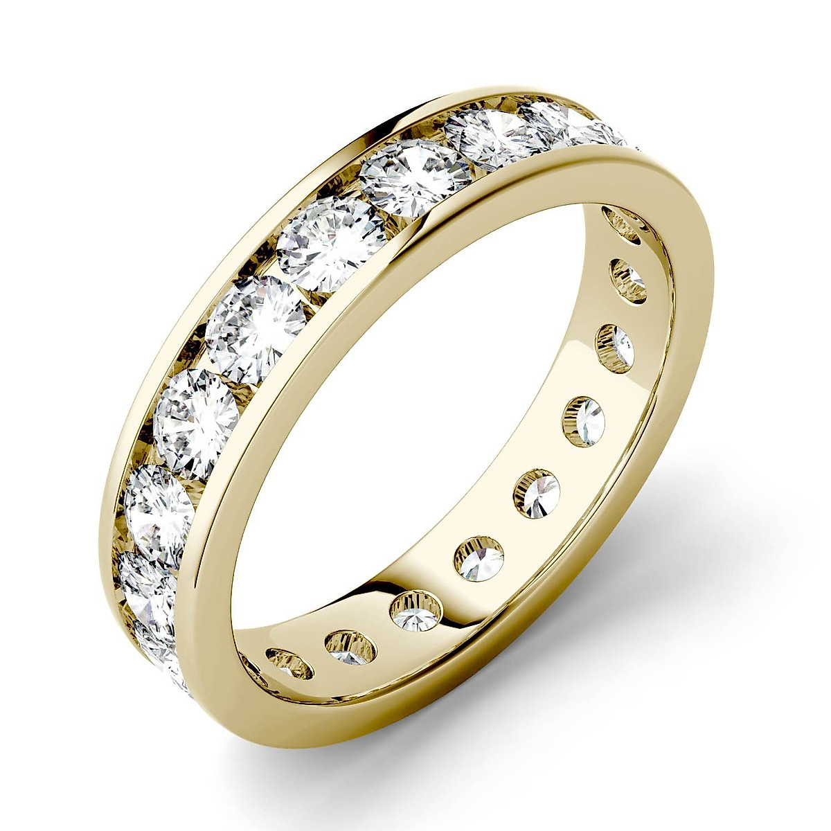 Charles & Colvard Forever One Round 3.0mm Moissanite Eternity Band-size 5 1.80cttw DEW (D-E-F)
