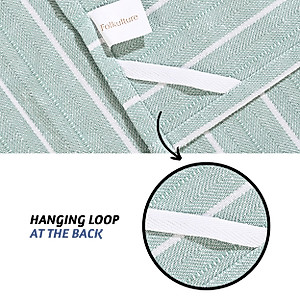 Folkulture Kitchen Towels with Hanging Loop, Set of 4, 100% Recycled Cotton Spring Dish Towels for Drying Dishes, 28"x20" Tea Towels or Decorative Kitchen Hand Towels for Farmhouse Décor (Fruity)