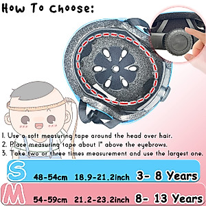 Kids Helmet and Pads Set Toddler Youth Bike Helmet with Knee Pads Elbow Pads Wrist Guards for Skateboard Bike BMX Hoverboard Scooter Rollerblading (Bright Pink, Small(3-8 Years Old))