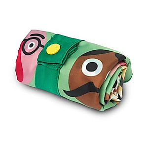 LOQI Artist Faces Reusable Shopping Bag, Multicolored