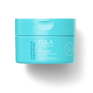 TULA Skincare Balancing Act Purifying & pH Balancing Biodegradable Toner Pads 60 pads/container