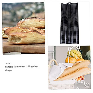 PACKOVE Mini Hot Dogs Mini Loaf Pans Italian Bread French Loaf Pan Oven Tray Kitchen Baking Tool Toast Box Mold Stick Rectangle Black Italy Mini Saucepan French Bread Rectangle Tray