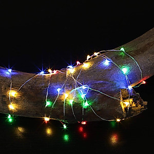 MUMUXI Remote Control Fairy Lights Battery Operated String Lights with Timer [Set of 4], 20ft 60 LED Twinkle Lights with Remote | Color Changing Outdoor Fairy Lights Waterproof Firefly, Multicolor