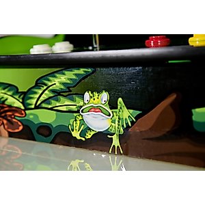 Doc and Pies Arcade Factory Classic Home Arcade Machine - Tabletop and Bartop - 412 Retro Games - Full Size LCD Screen, Buttons and Joystick (Green)
