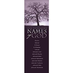 Bookmarks-Names Of God In Old Testament (Package of 25)