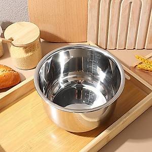 Ciieeo Inner Cooking Pot Universal Inner Pot Stainless Steel Inner Pot Rice Cooker Supply (Higher Bottom)