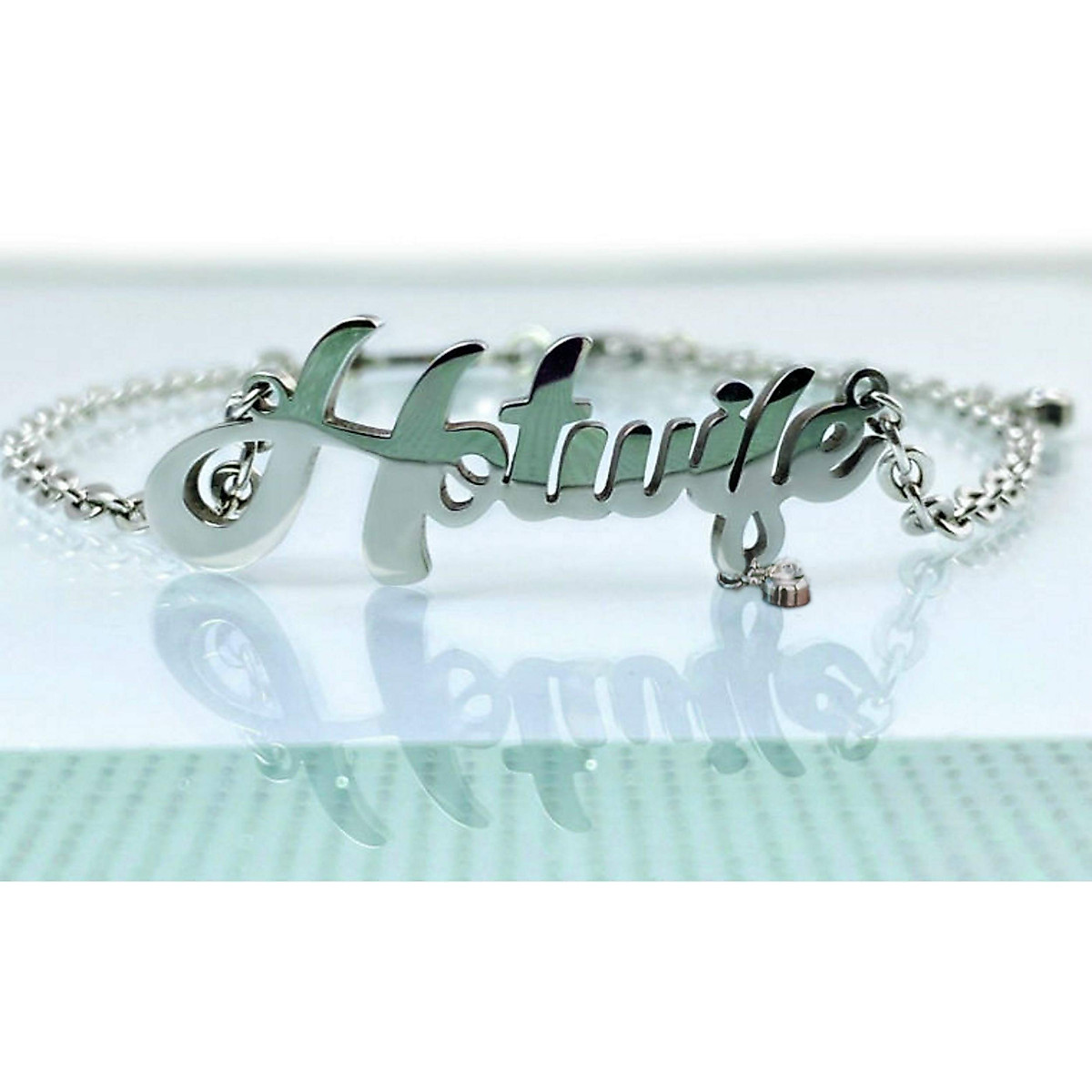His and Hers Intimates ? HOTWIFE ? Stainless Steel Anklet, Necklace & Bracelet Jewelry - Hot Wife, Queen of Spades, Vixen, Threesome, Naughty, QOS, MFM, Swinger (HOTWIFE Anklet)