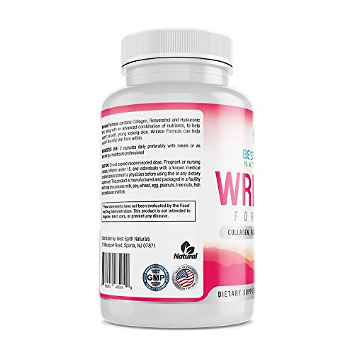 Wrinkle Formula Advanced Anti-Aging, Beauty Supplement, with Collagen, Antioxidants, Glutathion, Resveratrol, and More
