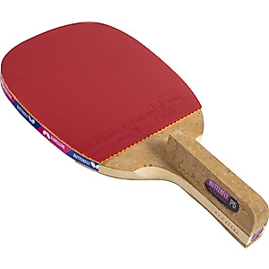 Butterfly Nakama P5 Japanese Penhold Table Tennis Racket | Nakama Series | Outstanding Control with Reliable Speed and Spin | Recommended for Beginning Level Players, red