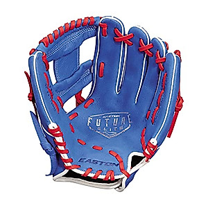 Easton | FUTURE ELITE Baseball Glove | 11" | I-Web | Right Hand Throw | Royal/Red