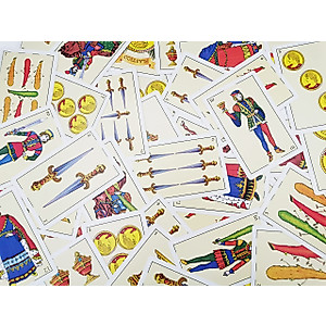 2 Decks Spanish Playing Cards Cartas Españolas, Baraja Española, Briscas Cards Puerto Rico, Mexican Playing Cards, Plastico Spanish Cards, Barajas Espanolas Plasticas(with Playing Card Boxes)