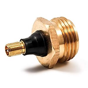 Camco RV Brass Blow Out Plug | Helps Clear Your RV's Water Lines During Winterization and Dewinterization (36153)